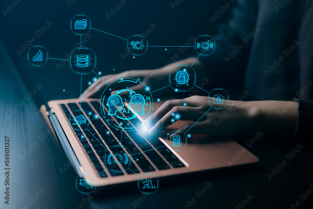 Ai, the concept of artificial intelligence use analytics, automation ...