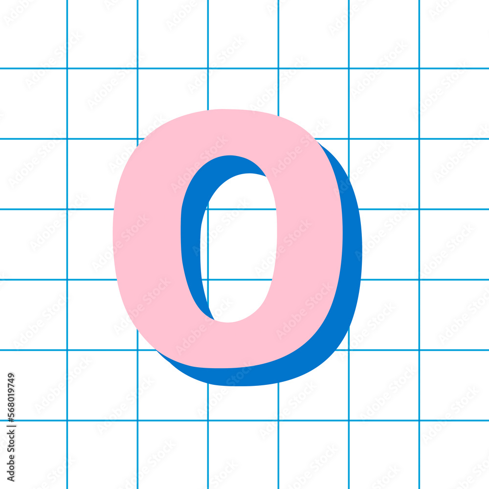 Hand drawn doodle uppercase letter O. Capital letters modern design ...