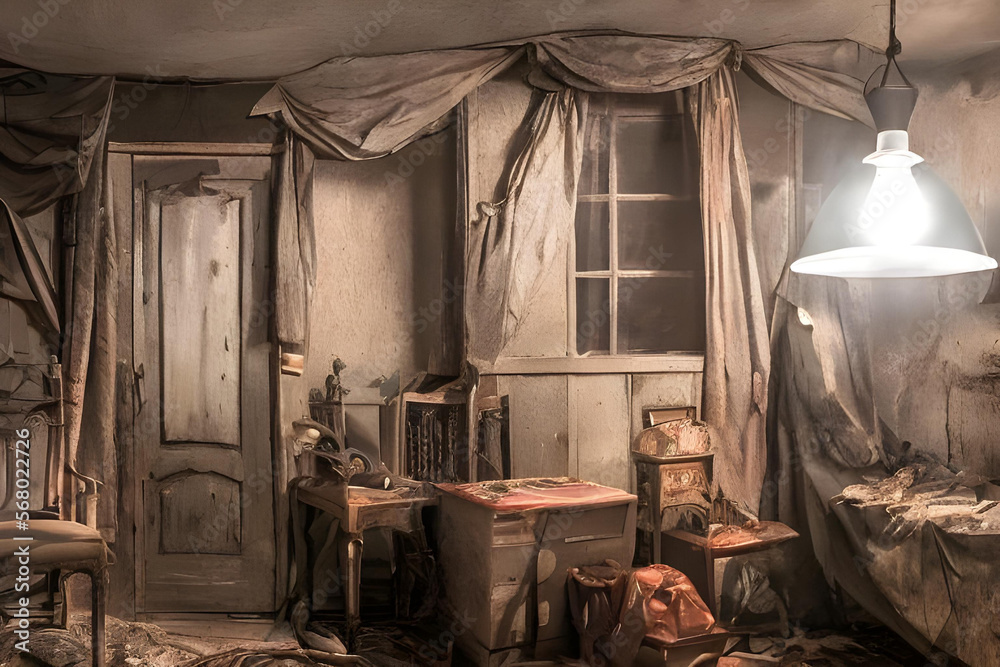 old farm house. scary interior. old abandoned building. old abandoned ...