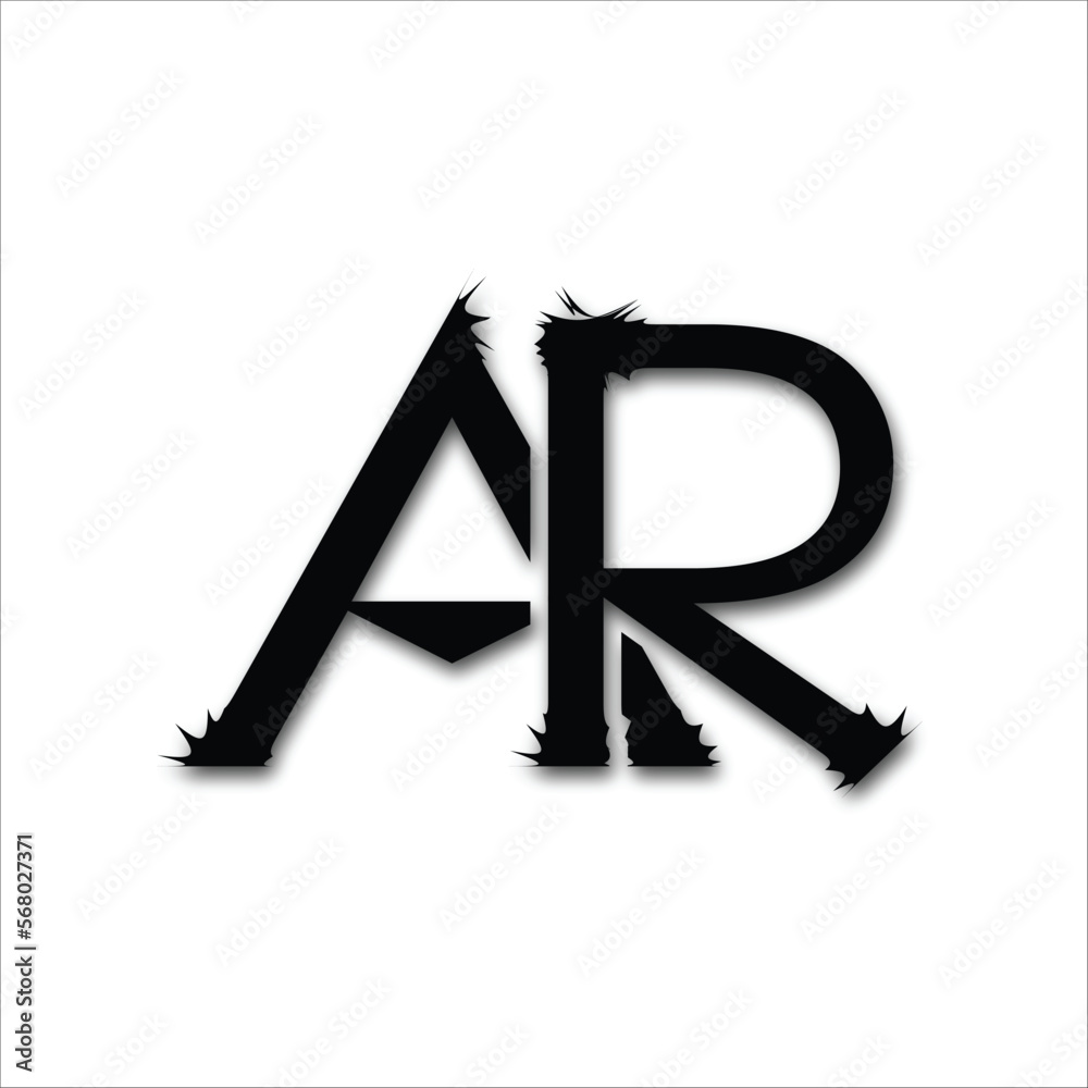 Initial letter AR logo design creative modern symbol icon monogram ...