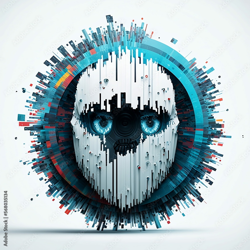 Cyber security vulnerability scan white background Stock Illustration ...