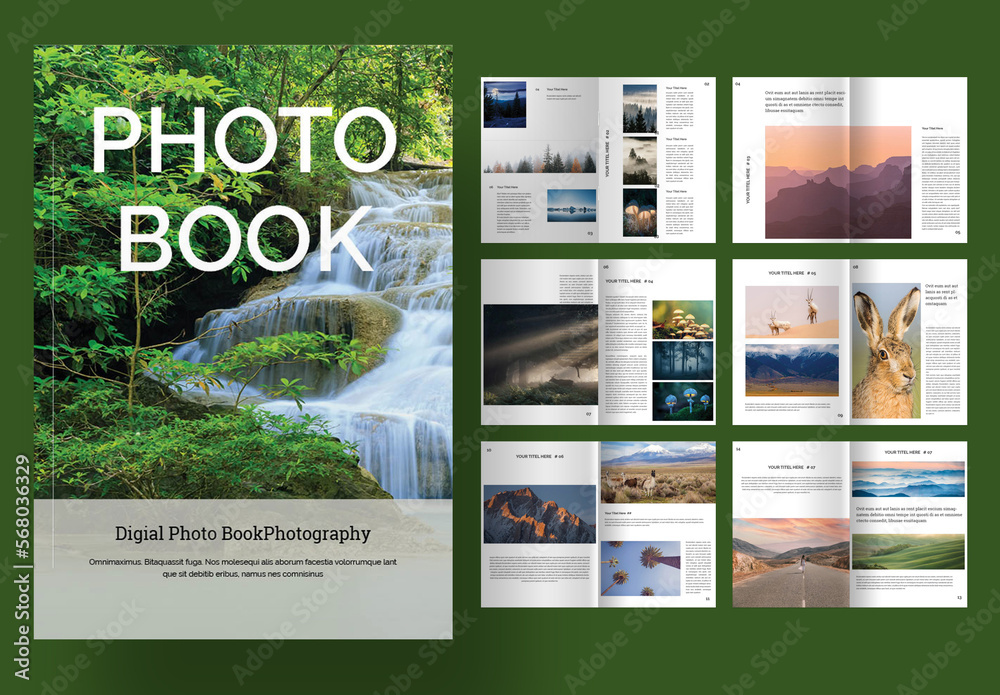 Photo Book Template Stock Template | Adobe Stock