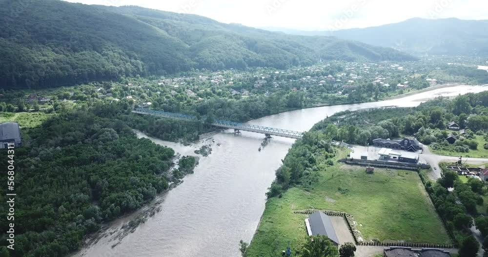 Vidéo Stock the consequence of a long and prolonged heavy rain, storm ...
