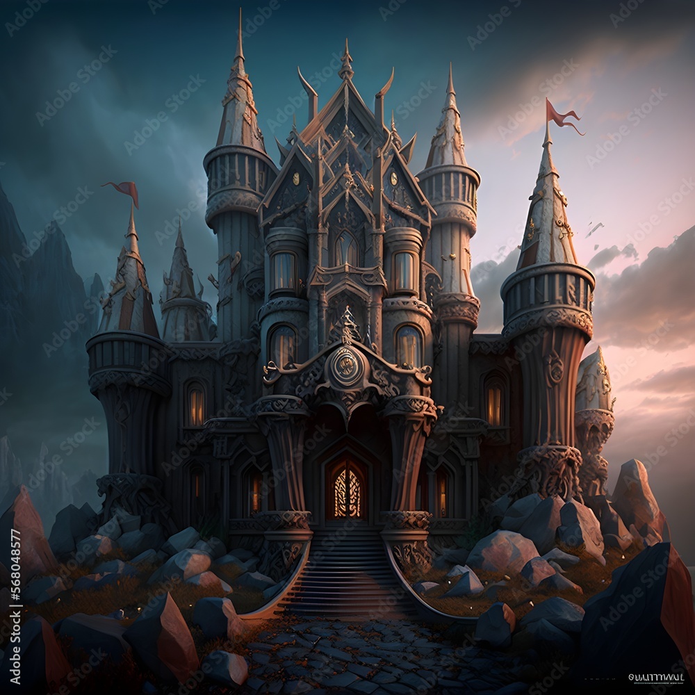 the mysterious and majestic castle greyskull home of the sorcoress of ...