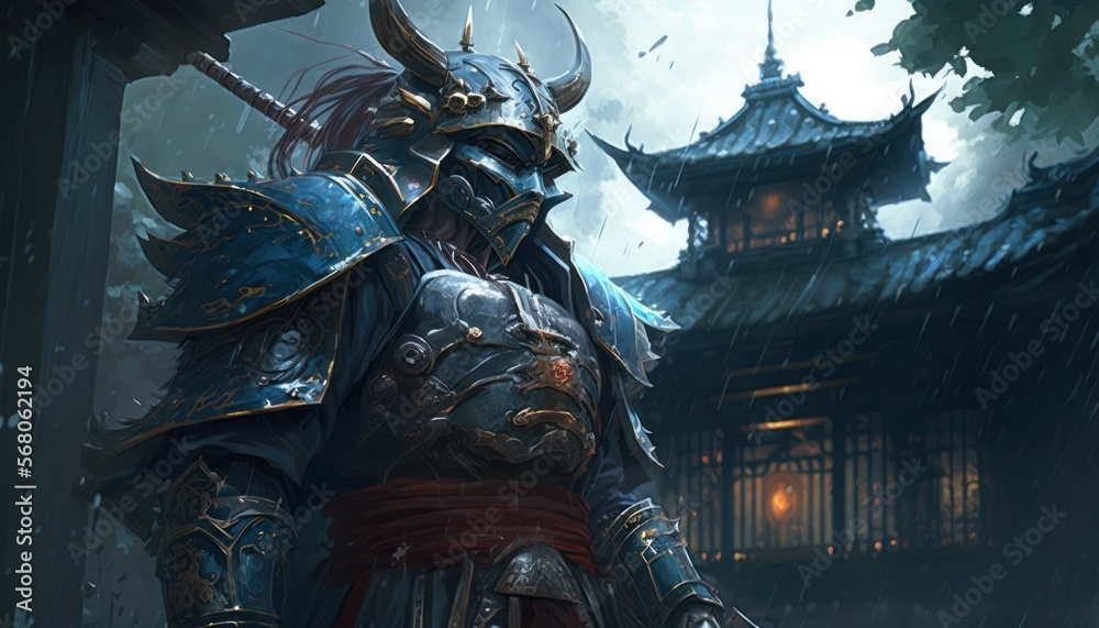 Japanese Samurai Warrior Background, Concept Art, Character Design ...