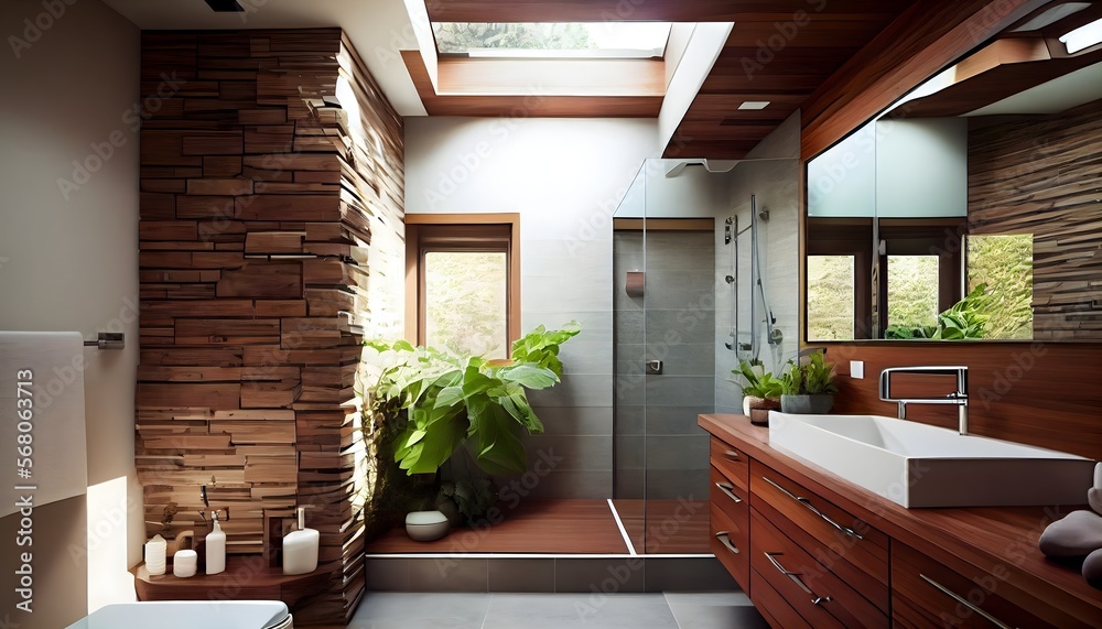 Relaxing onsen (hot spring) in the Japanese manner, surrounded by ...