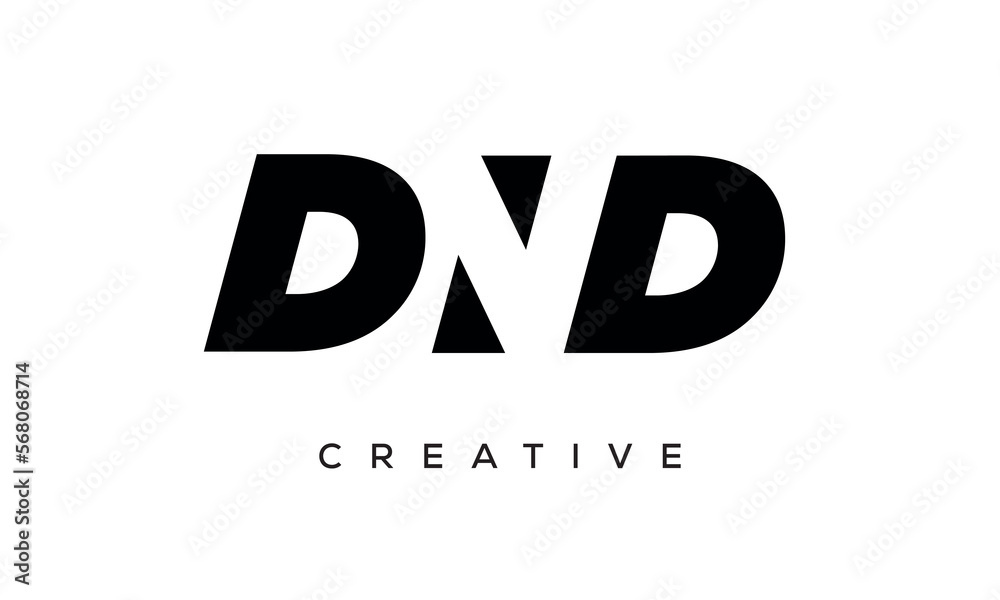 DND letters negative space logo design. creative typography monogram ...