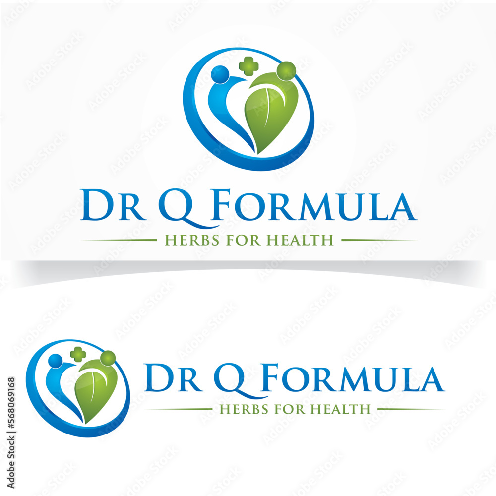 DR Q FORMULA LOGO DESIGN TEMPLATE Stock Vector | Adobe Stock