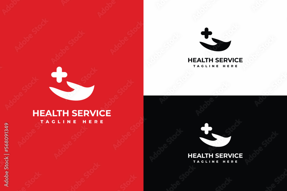 health service logo template Stock Vector | Adobe Stock