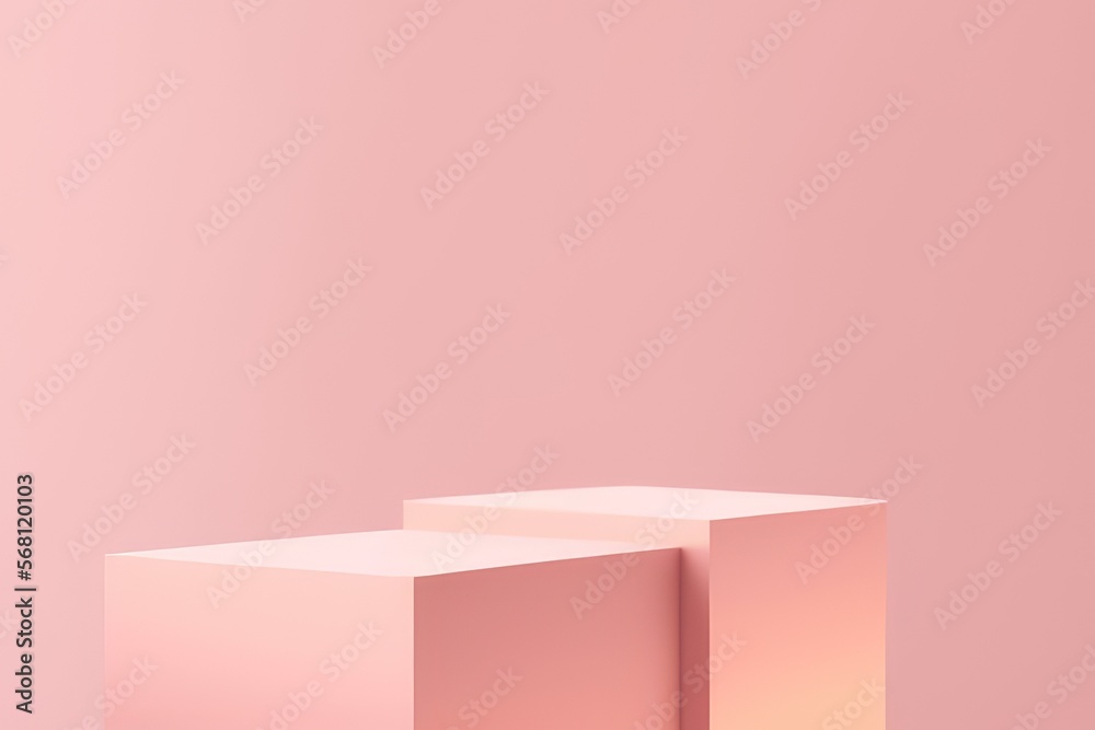 High-Resolution Image of Pink Product Display Background Showcasing a ...