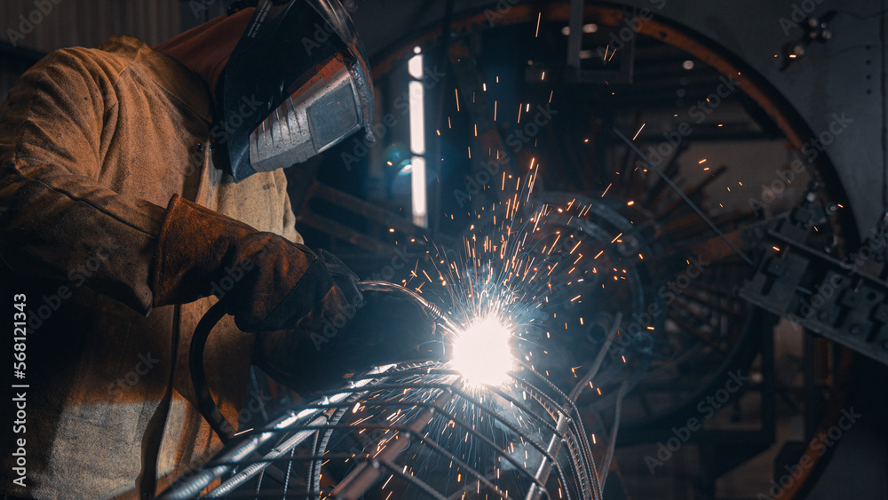 Showcase the strength and determination of the modern industrial worker ...