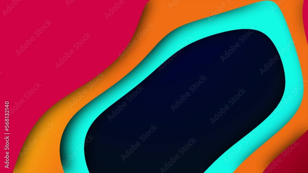 Multicolor Gradient Shape Moving Animation On Dark Black Background ...