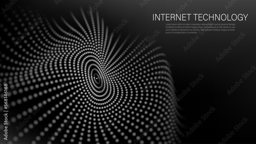 Technology background. Virtual reality analysis. Futuristic bitmap ...