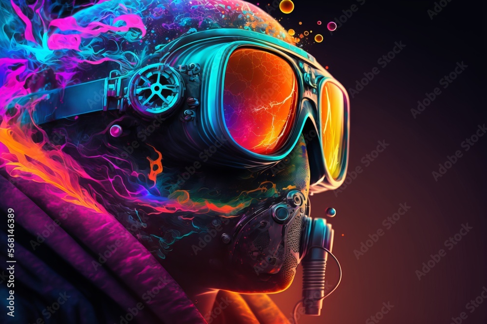 Abstract Futuristic Race Driver Marine Soldier Criminal Bank Robber ...