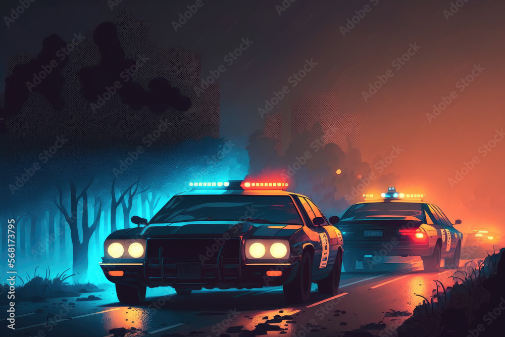 Police Cars In Action