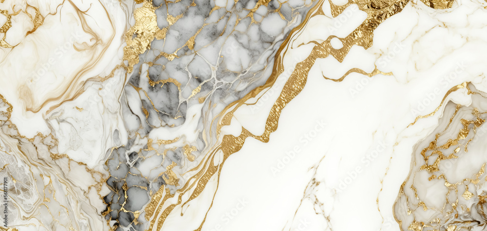 Luxury white gold Marble texture background. Panoramic Marbling texture ...