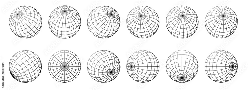 Globe Grid Png