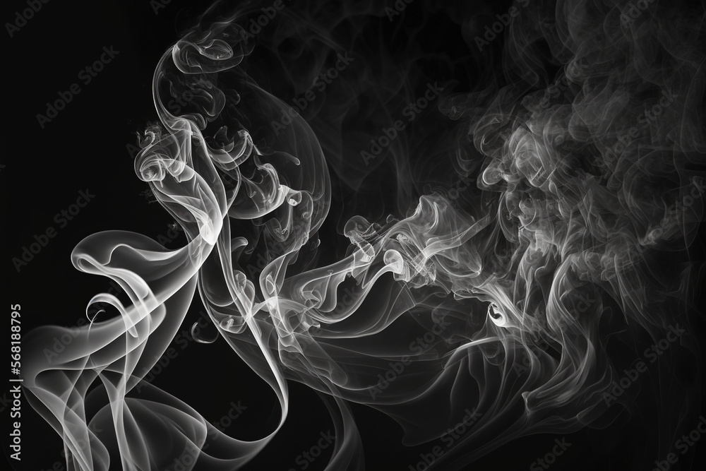 Smoke Background, Black and White Smoky Art, Cigarette Smoke, Fire ...