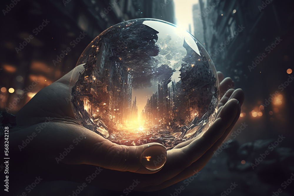 World in the Palm of your Hand, Epic Earth Landscape, Introspection ...