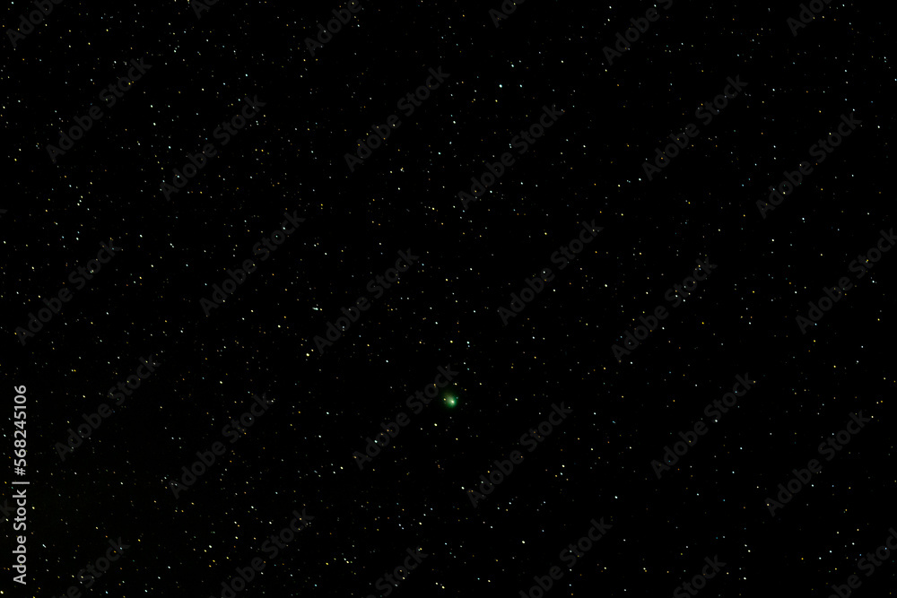 Stockfoto On February 1-2, 2023, the rare green comet C/2022 E3 (ZTF) made its closest approach ...