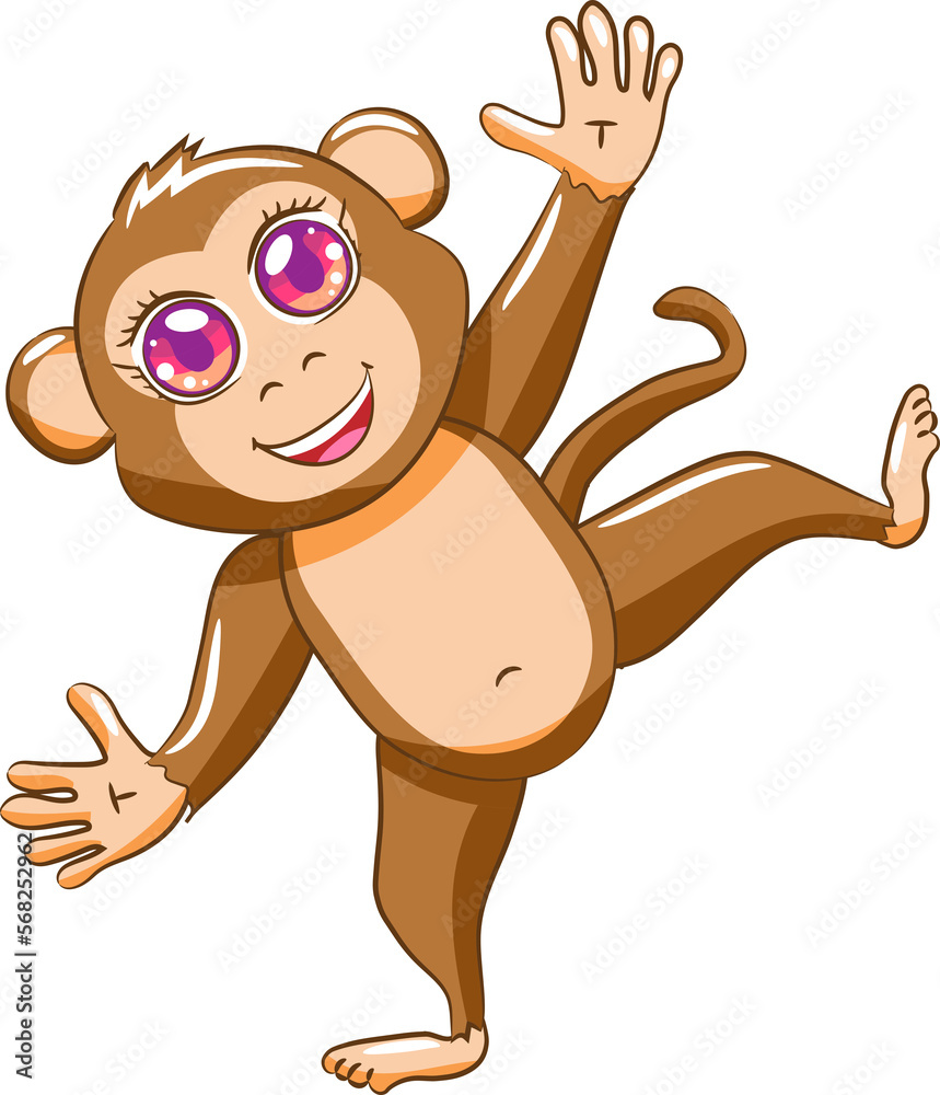 monkey png graphic clipart design Stock Illustration | Adobe Stock