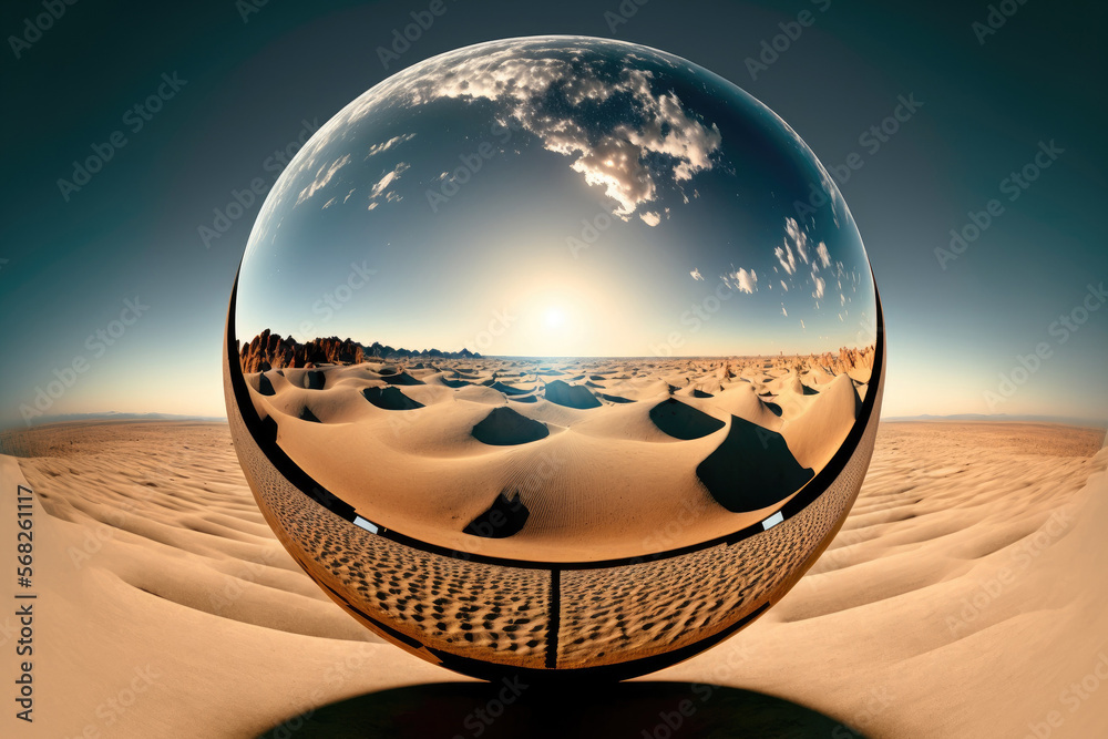 A landscape 360 HDRI spherical panorama of the moon's surface with ...