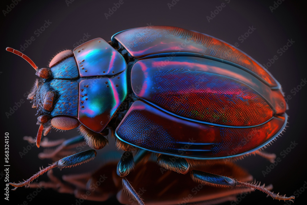 Insects (sloe bug) (sloe bug). The objects were photographed using ...
