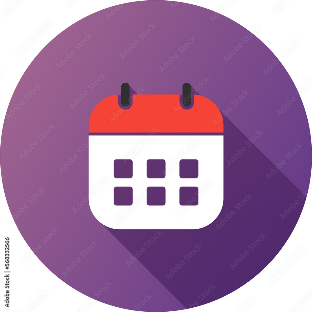 Calendar icon in flat design style. Appointment schedule signs ...