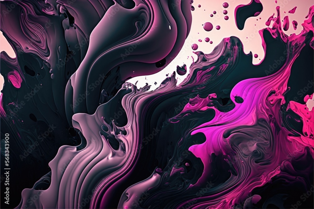 Abstract purple paint generative ai background with marble pattern ...