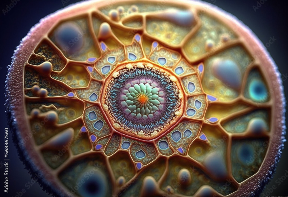 Artificial AI-Generated Microcosm: Magnifying Microbes, Cells, and ...