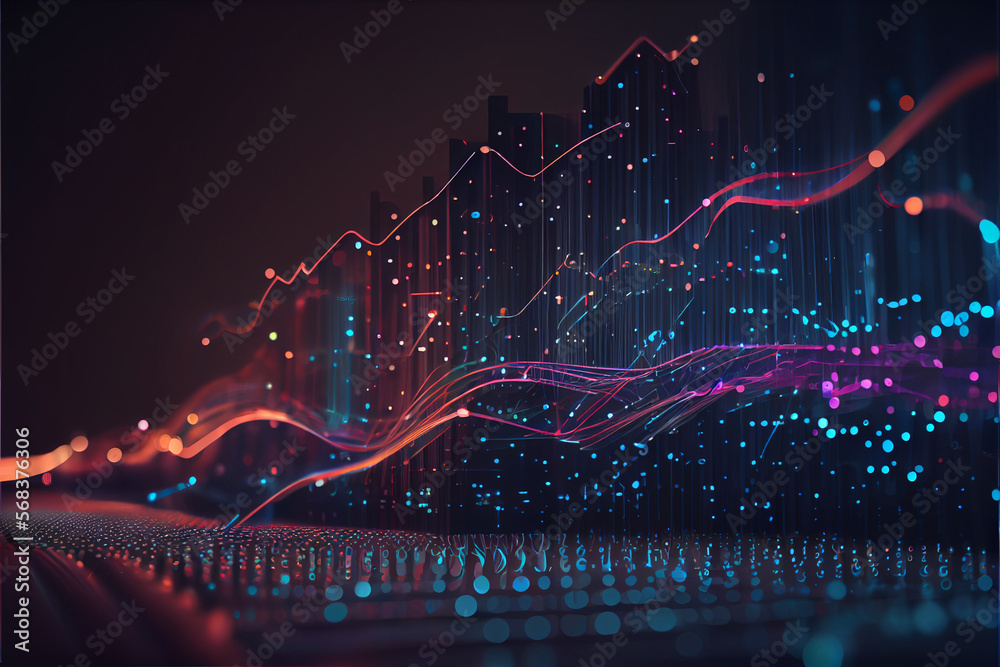 Concept futuristic tech wave background. high speed line abstract ...