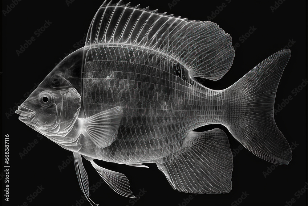 Chicken x-ray style. X-ray of Raw whole chicken. Creative Art abstract ...