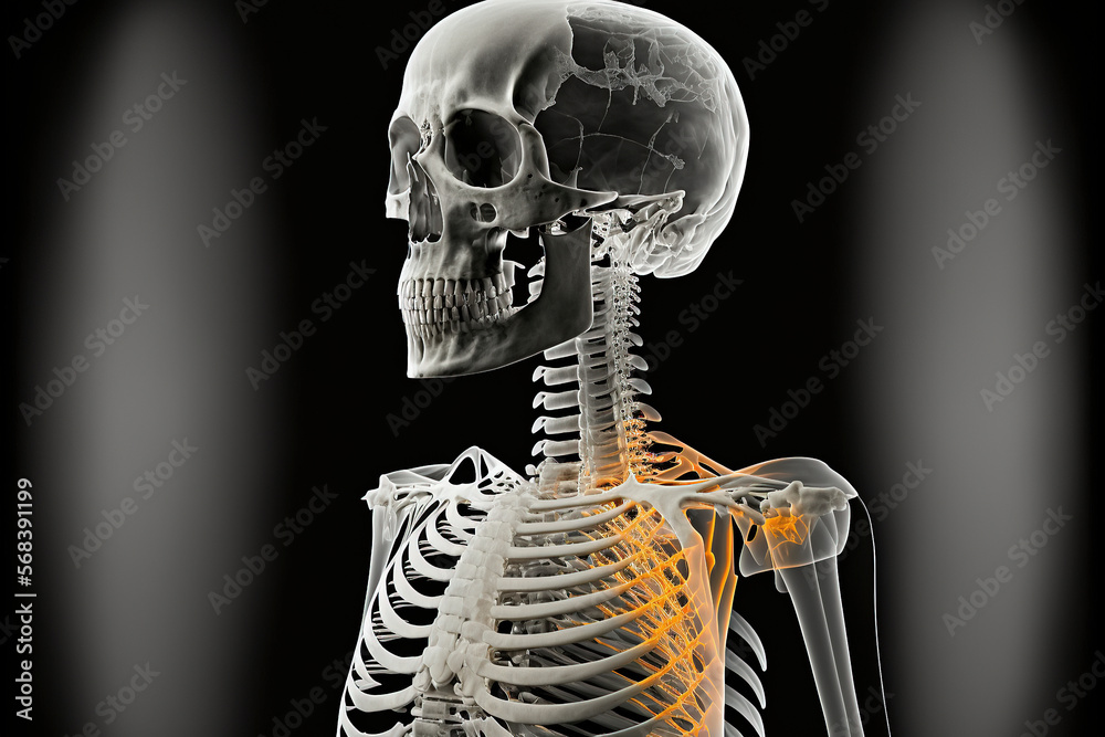 Human x-ray style. X-ray of Raw whole skull human. Creative Art ...