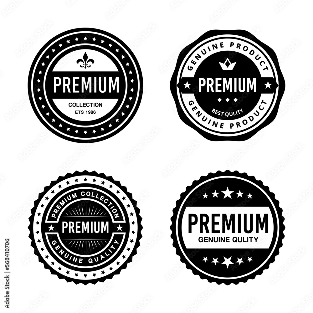 Classic Vintage Retro Premium Vector Badge, Emblem, Logo, Label ...