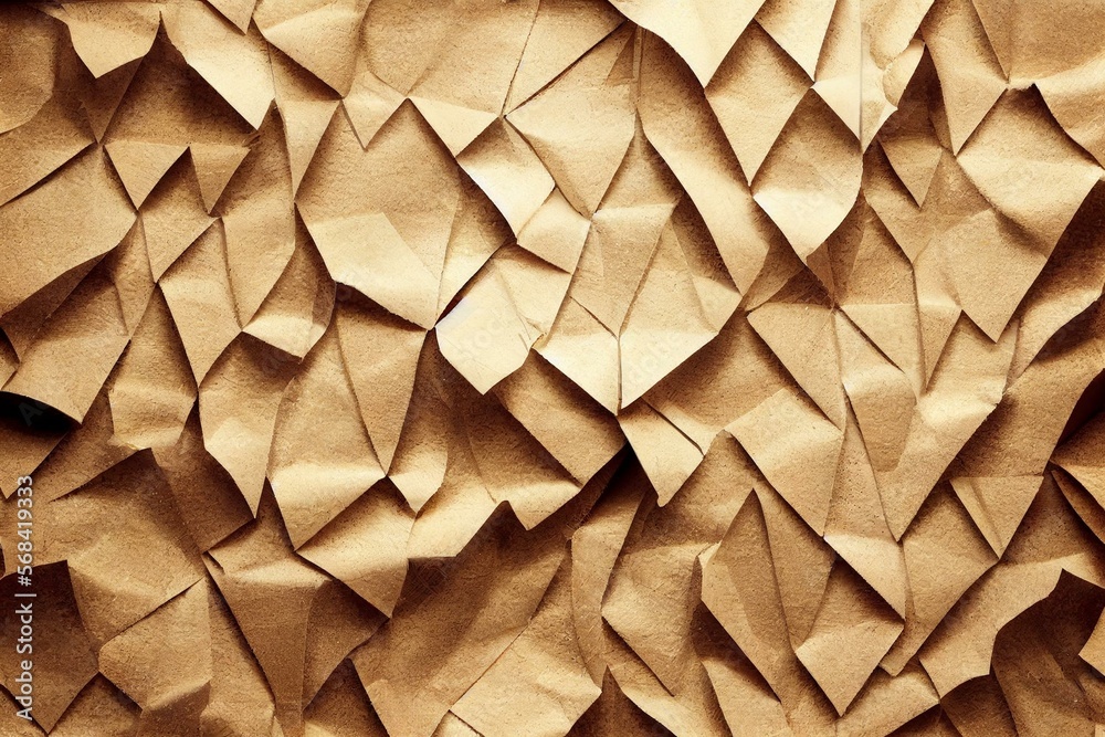 Seamless recycled biege kraft fiber paper background texture. Tileable ...