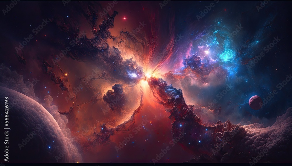 Stunning realistic wallpaper of a Deep space, starry, astrophotography ...