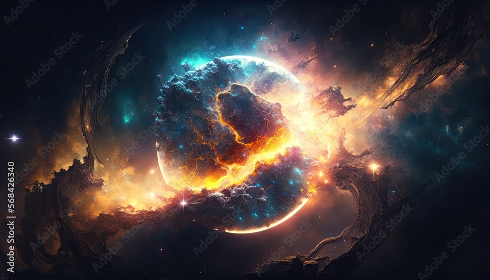 Stunning realistic wallpaper of a Supernova. Deep space, starry ...