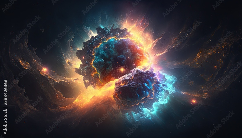 Stunning realistic wallpaper of a Supernova. Deep space, starry ...