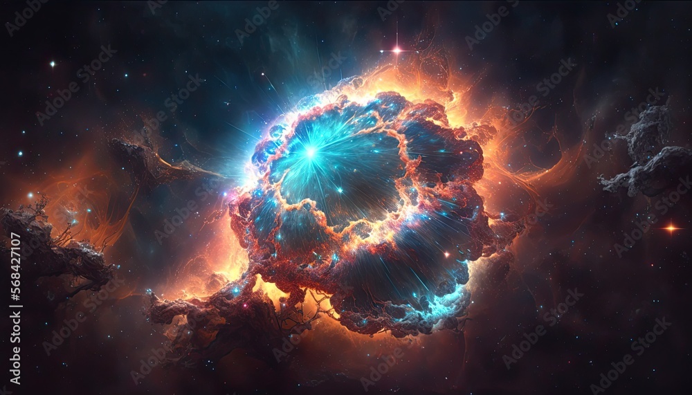 Stunning realistic wallpaper of a Supernova. Deep space, starry ...