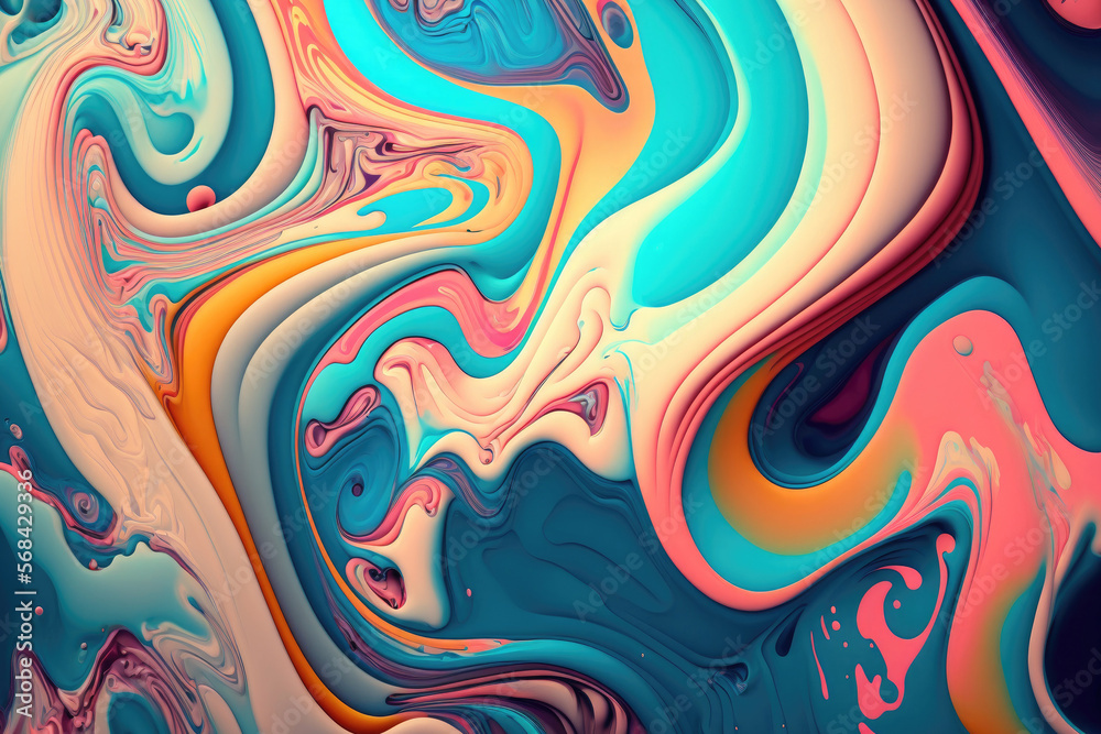 Marbling. Marble appearance. a paint spill. vibrant fluid a background ...