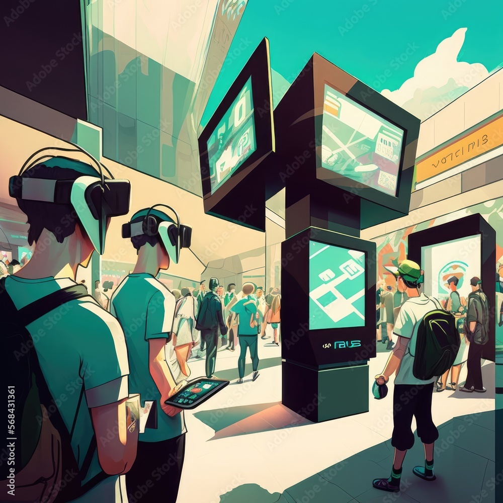 illustration, painted, simple, concept art, futuristic digital ...