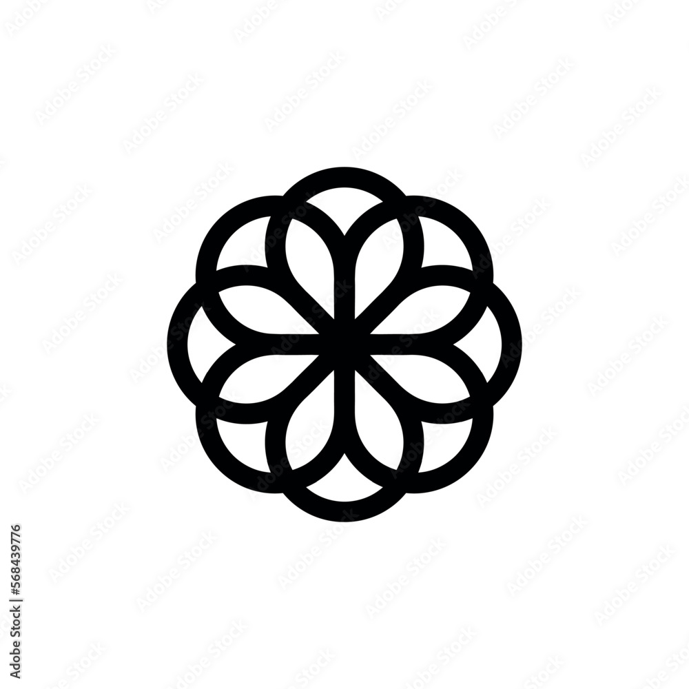 Chakra icon. Simple style yoga course lessons poster background symbol ...