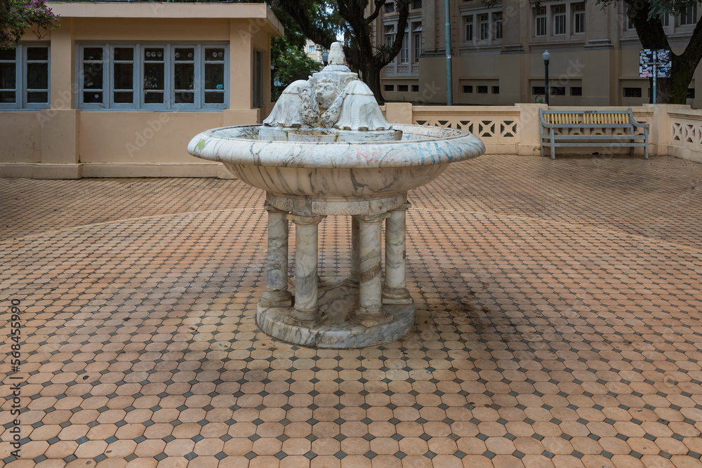 Fountain of hot sulphurous water Pedro Botelho. Sculpture in Carrara ...