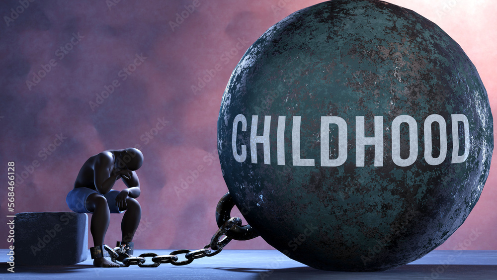 Childhood - a gigantic and unmovable weight chained to a vulnerable and ...