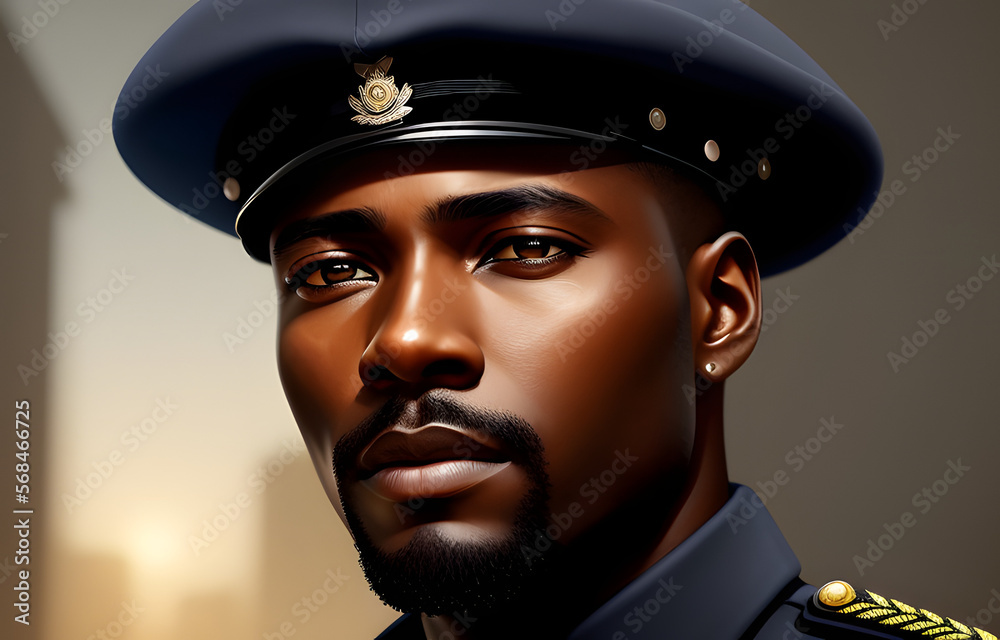 Police Officer Painting