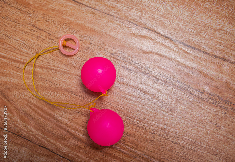 Selective focus photo of Lato-Lato, a traditional children's toy which ...