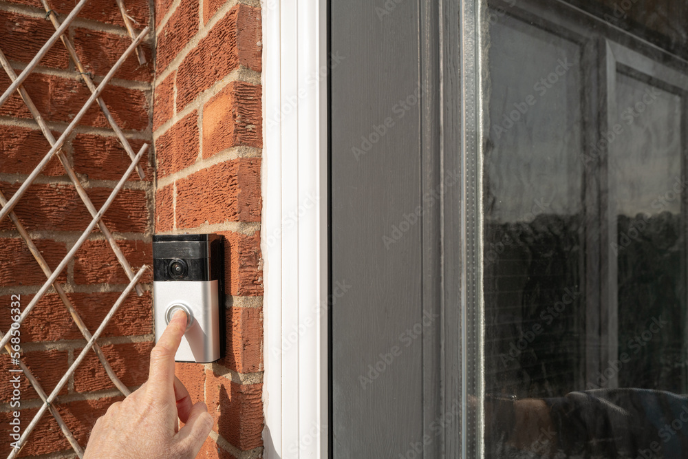 Neighbour seen pressing a popular, wireless smart door bell at the ...