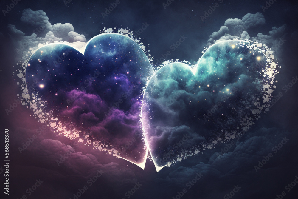 Night Sky Love Stars Wallpaper