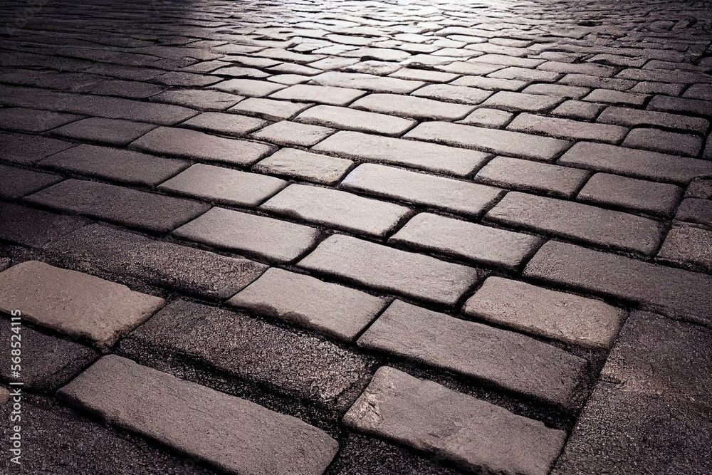 Gray paving stones. Paving surface road. Texture made of big gray ...