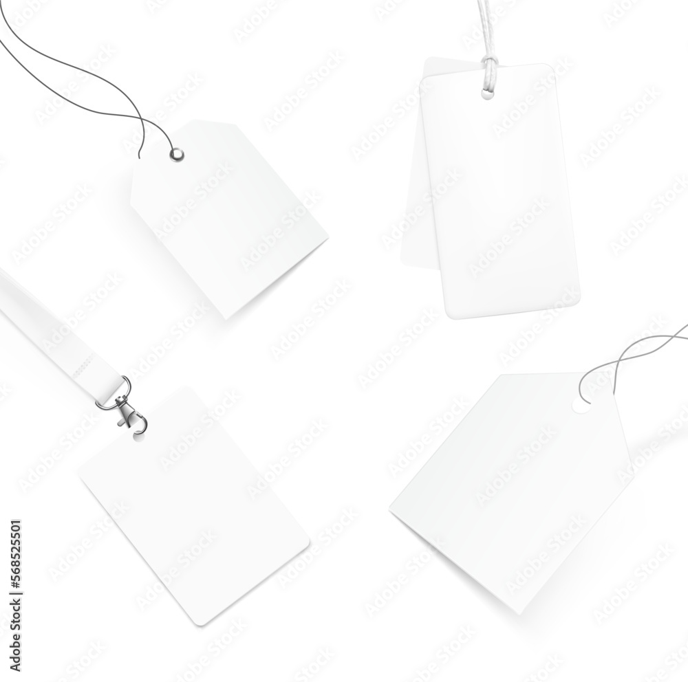 A set of different labels. Great for your additional information ...